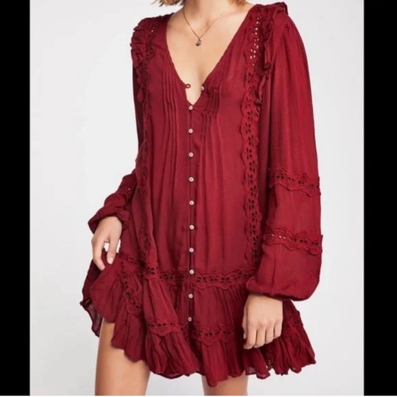 Free People | Dresses | Snow Angel Tunic | Poshmark